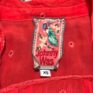 Johnny Was | Tops | Johnny Was Red Shirt | Poshmark